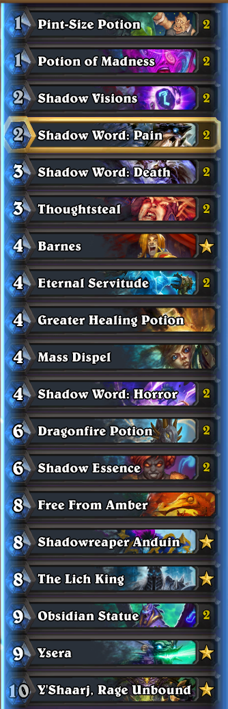 Deck Breakdown—Big Priest