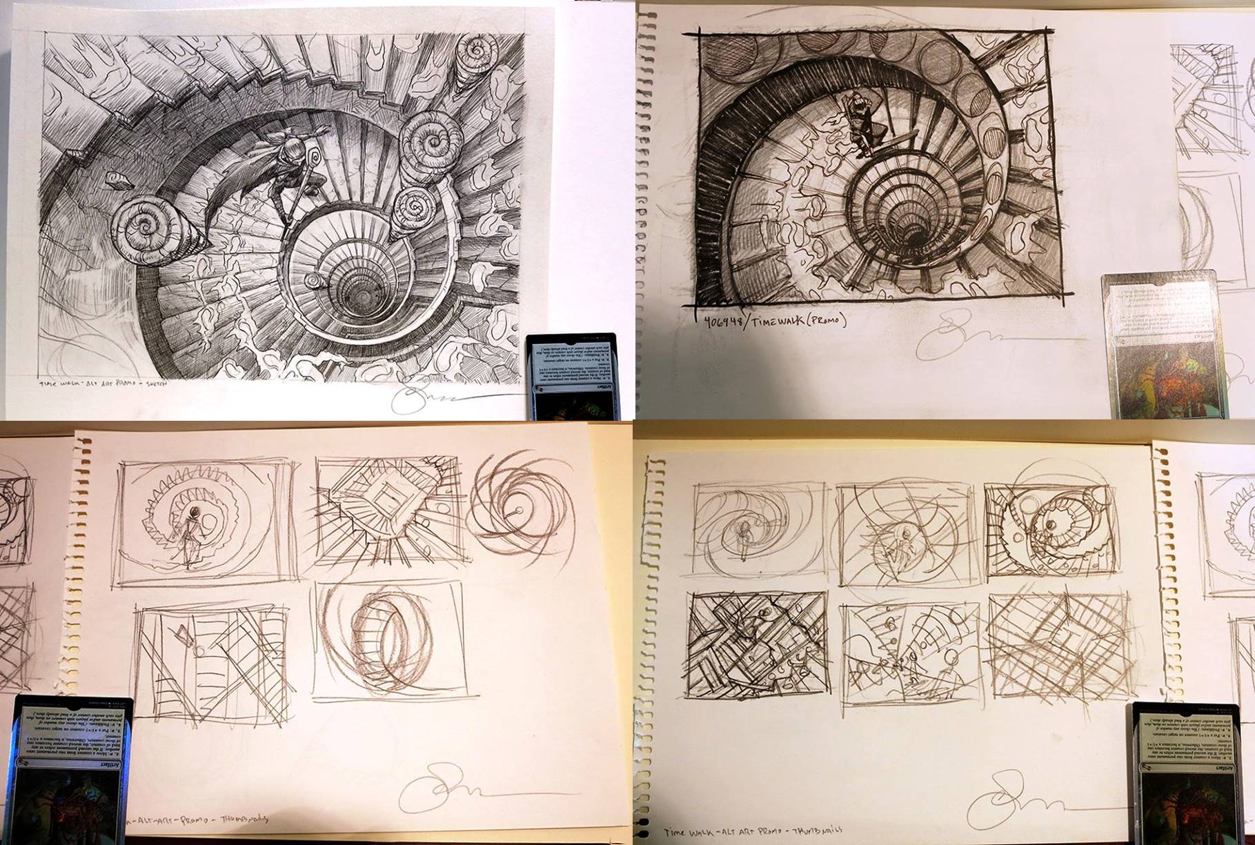 Preliminary Work for Chris Seaman’s Time Walk Sells for $1,725