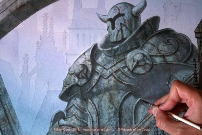 Gate Colossus by Milivoj Ceran from Ravnica Allegiance sells for $2,450