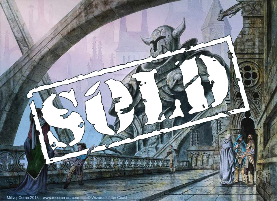 Gate Colossus by Milivoj Ceran from Ravnica Allegiance sells for $2,450