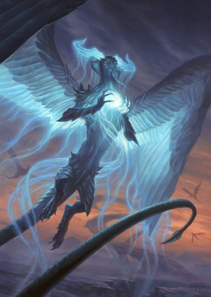 Painting of Ugin, the Spirit Dragon by Chris Rahn Sells for War of the ...