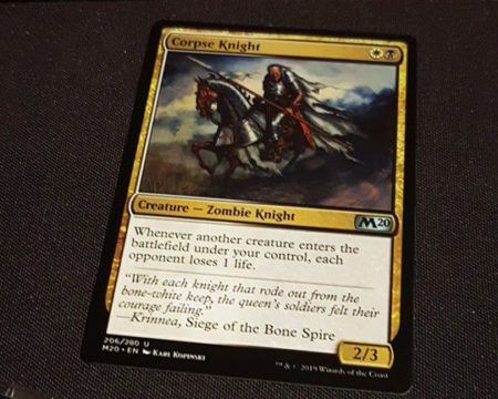 Corpse Knight Misprints Show Up at Some Core Set 2020 Prereleases
