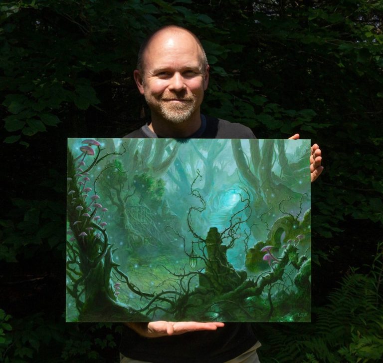 Art for Throne of Eldraine Forest by Lars Grant-West Sells for $8,100