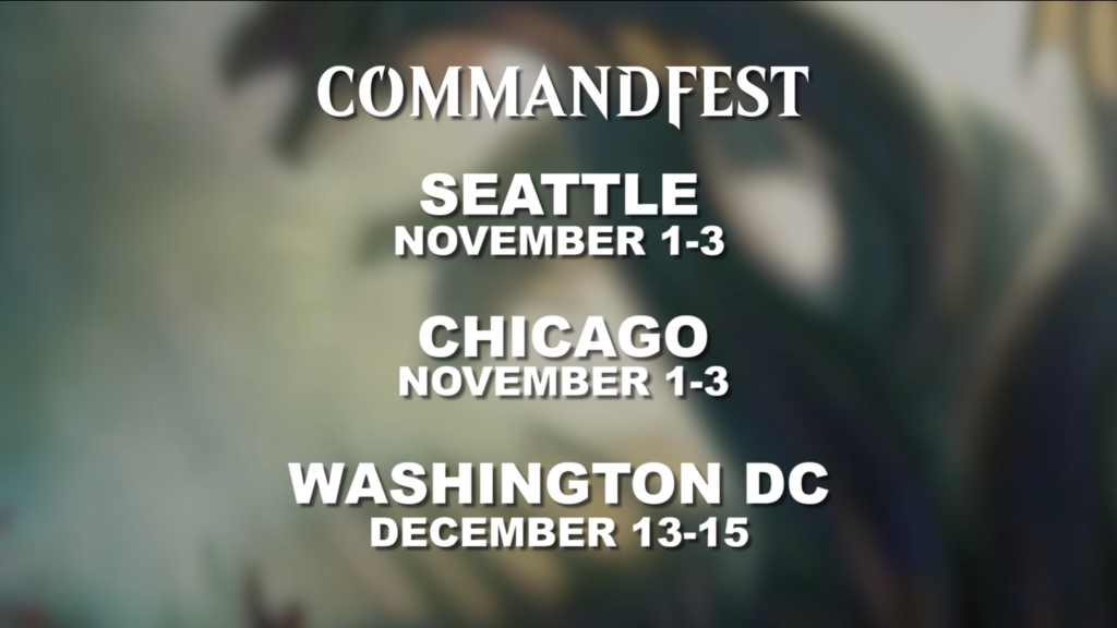 3 CommandFest Events Announced: Seattle, Chicago, and DC