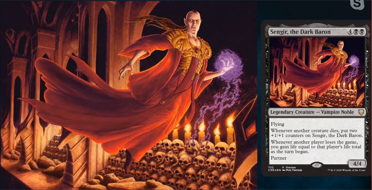 Original Baron Sengir by Pete Venters Sells for $32,500!