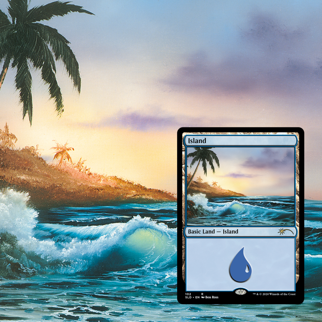 New Secret Lair Features Bob Ross Paintings on 10 Lands