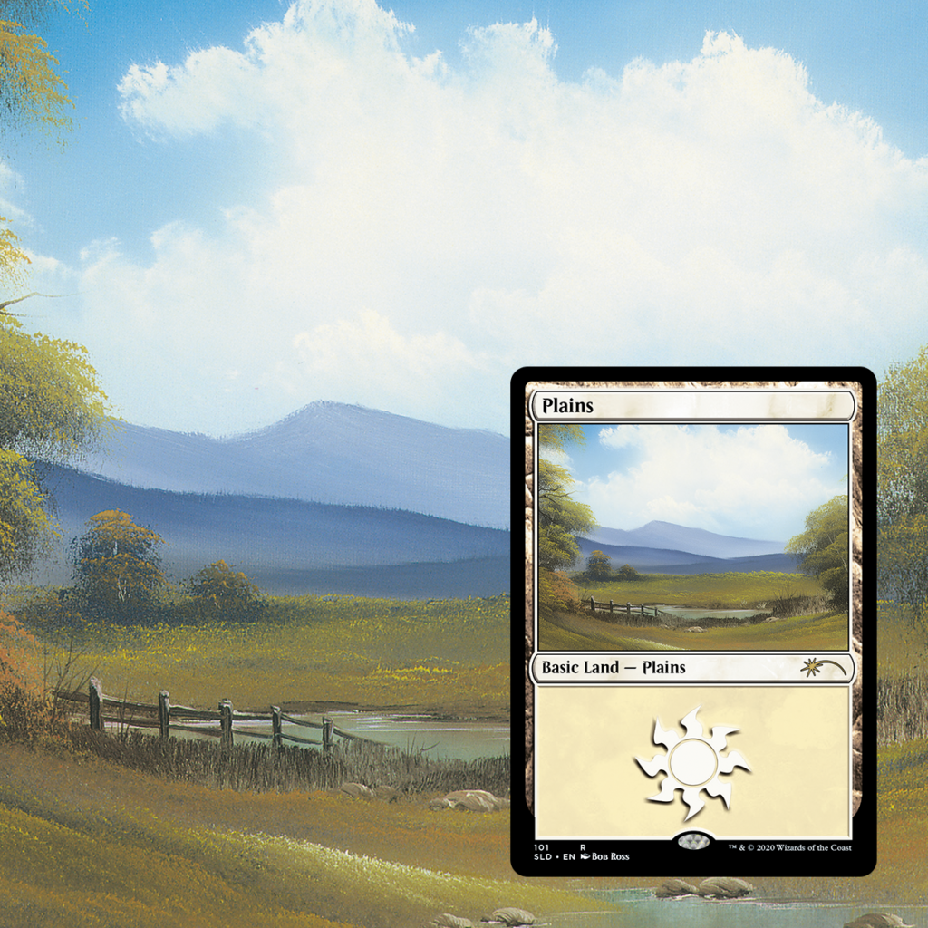New Secret Lair Features Bob Ross Paintings on 10 Lands