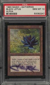 PSA 10 Graded Alpha Black Lotus, Signed by Christopher Rush, Hits eBay ...