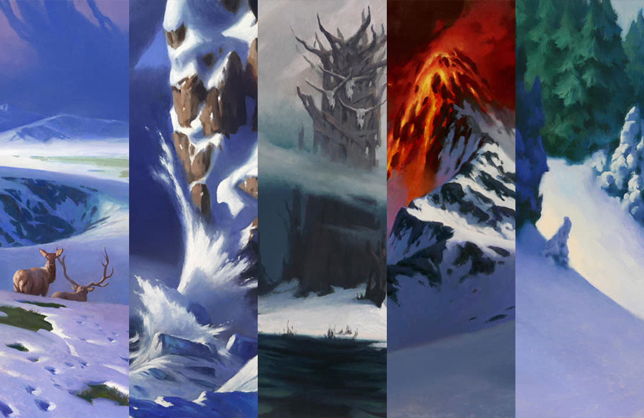 Art for Kaldheim's Snow-Covered Basic Lands by Adam Paquette Sell For ...