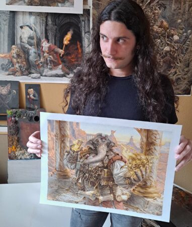 Art for Losheel, Clockwork Scholar Sells for $25,000