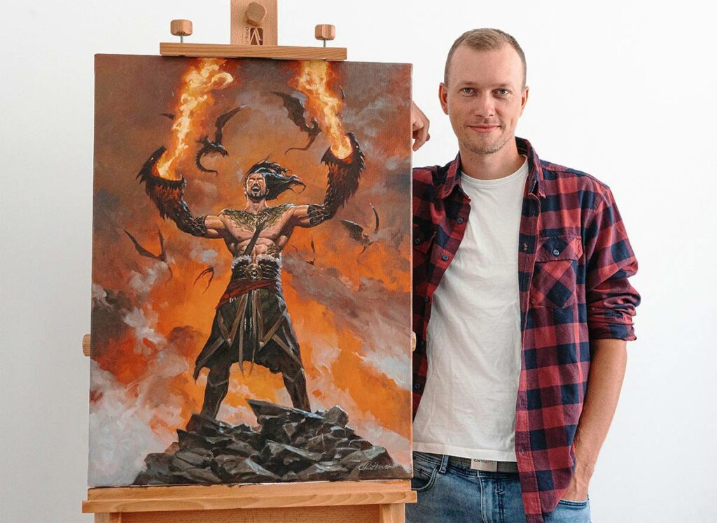 Grzegorz Rutkowski Sells Two Dragon and One Sarkhan Painting for $42,950