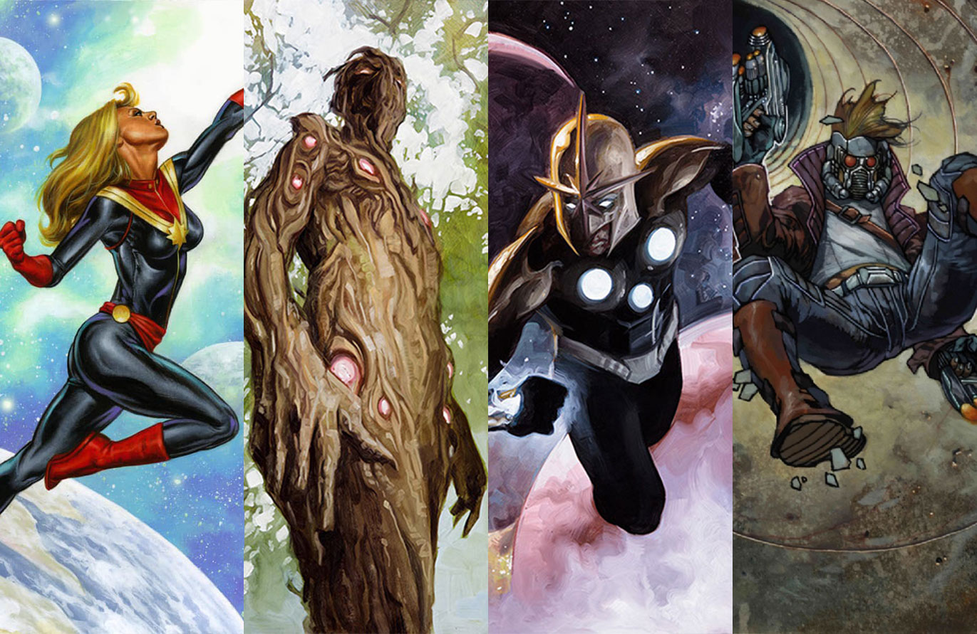 Marvel Masterpieces Parallels: Heroes in Space