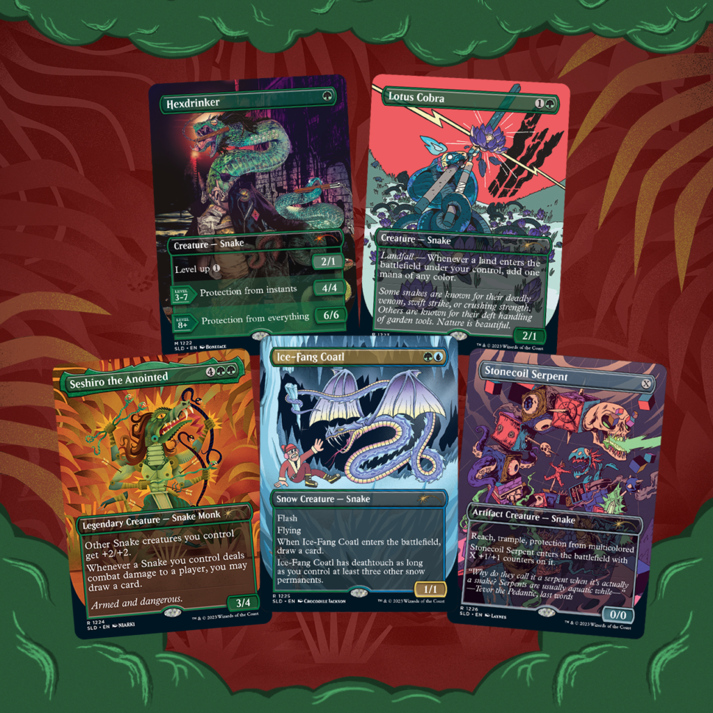 Secret Lair Winter Super Drop 2023: Snakes, Phyrexians, Definitely-Not ...