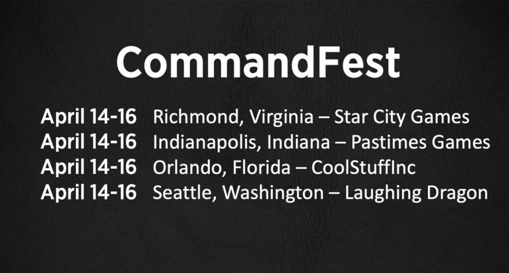 CommandFests Return April 14–16, 2023 in Seattle, Richmond, Orlando ...