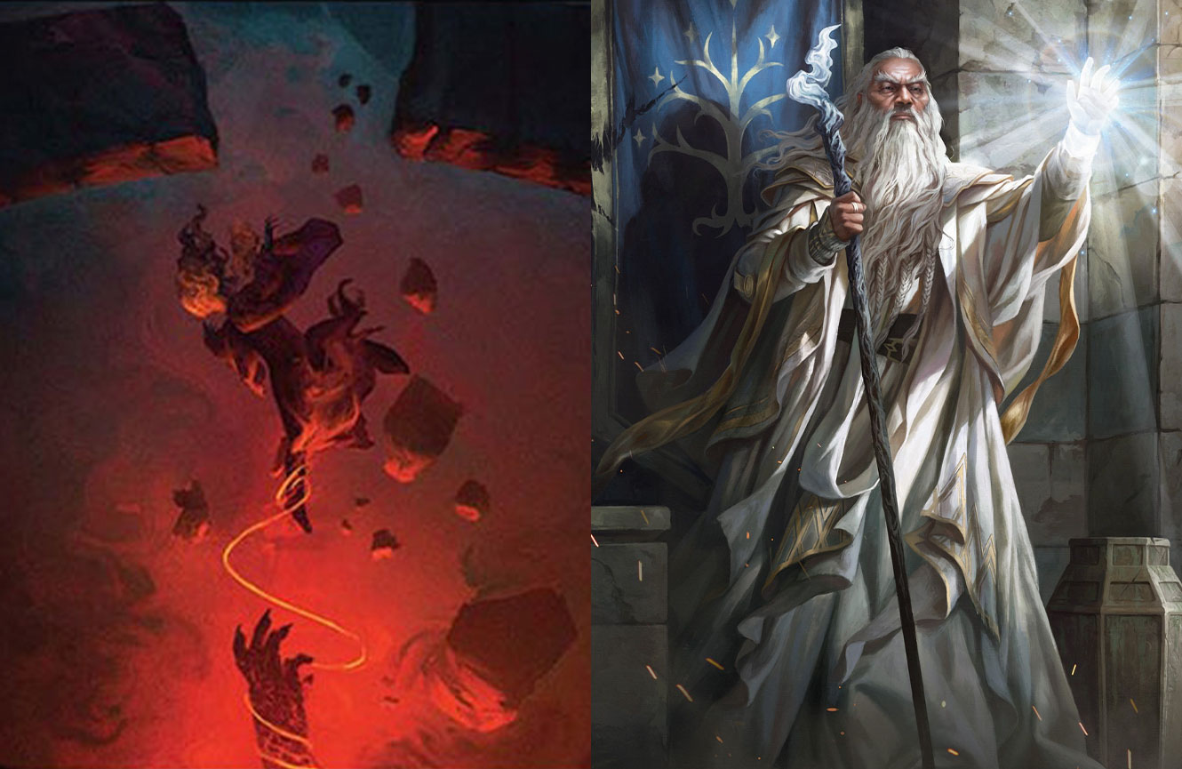 A Sneak Peak at Gandalf and the One Ring from Magic's Lord of the Rings Set